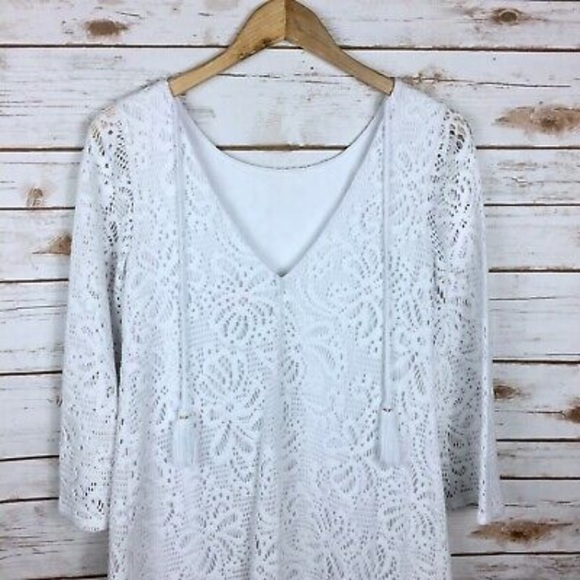 Lilly Pulitzer | Dresses | Nwt Lilly Pulitzer Foley White Crochet ...